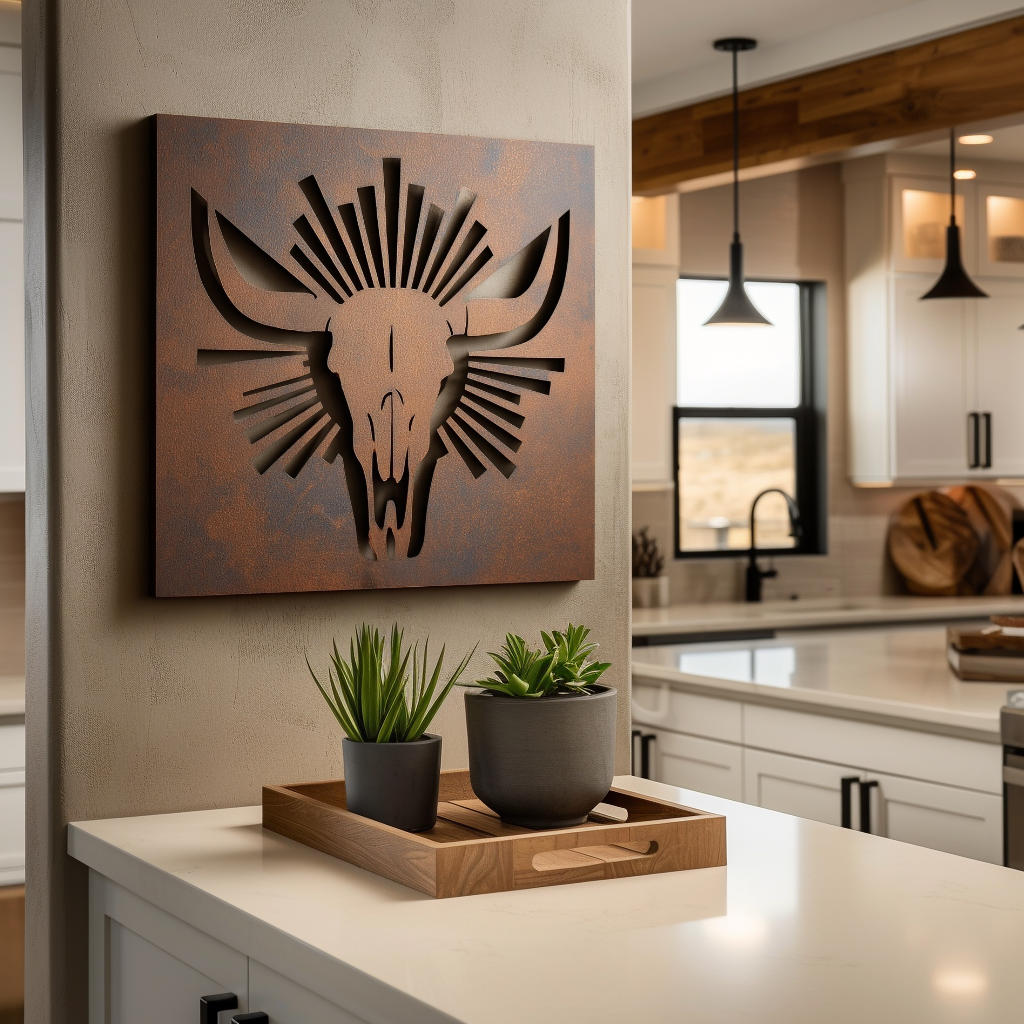 The Cráneo de Toro - Metal Wall Art – Anthem Classic