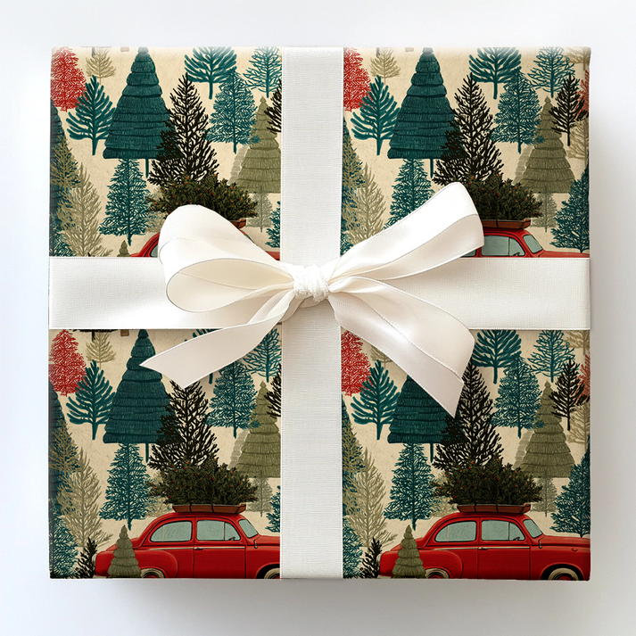 Tree Line Crest Wrapping Paper – Anthem Classic
